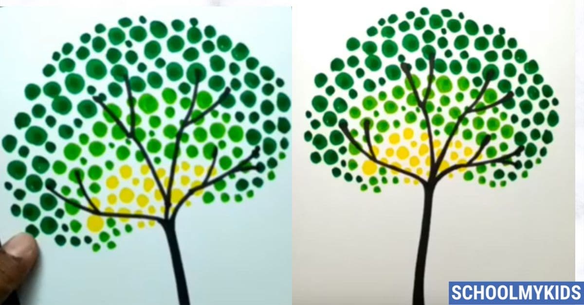 How to Make Dot Painting- Dot Painting Ideas for Kids | SchoolMyKids
