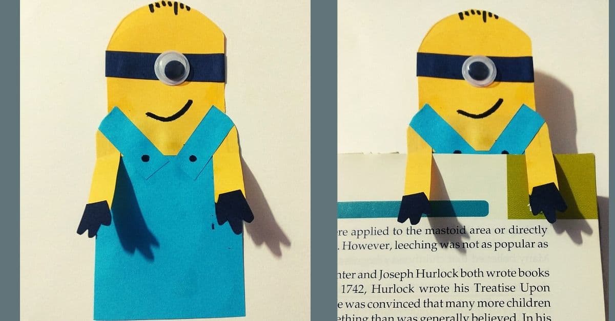 Easy and Fun to Make Minion Bookmarks | SchoolMyKids