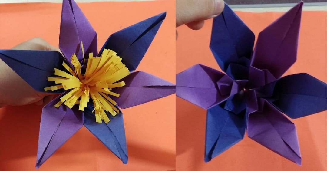 How to Make a Paper Lily – DIY Paper Flowers | SchoolMyKids