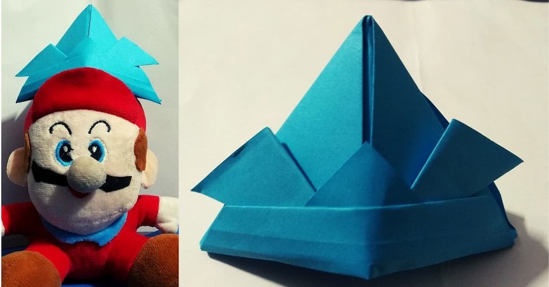 How to make an easy Origami Samurai Helmet | SchoolMyKids