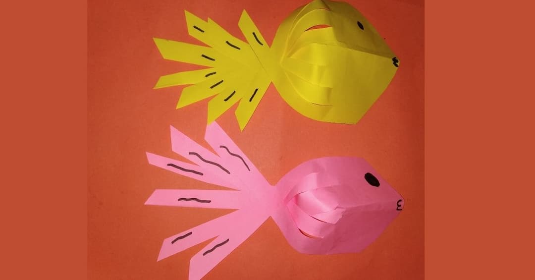 Easy 3D Paper Fish for Kids – 3D Paper Crafts | SchoolMyKids