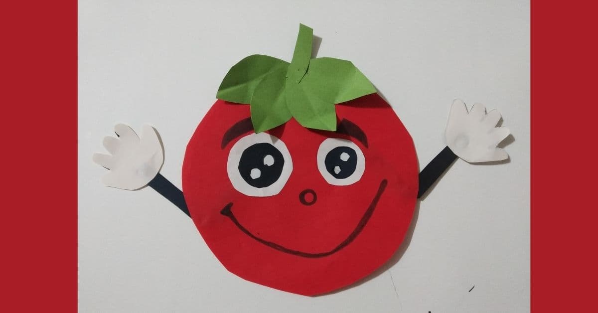How to Make an Easy Paper Tomato Toy for Kids | SchoolMyKids