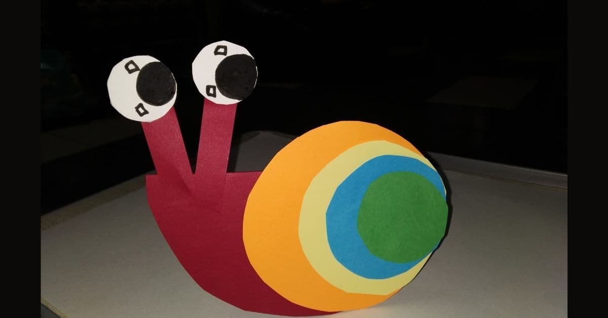 Rocking Paper Snail Crafts for Kids | SchoolMyKids