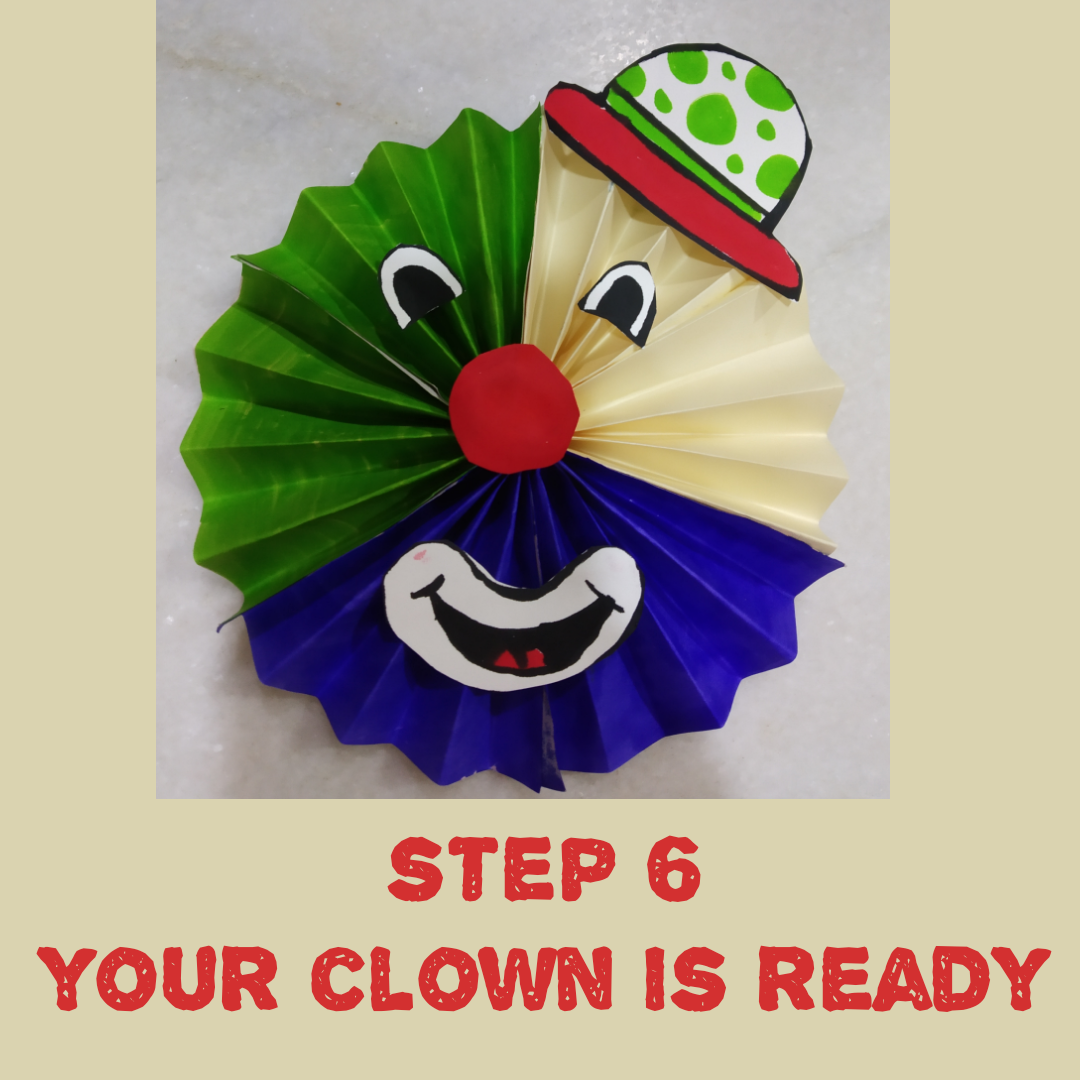 Accordion Clown - Paper Craft - DIY Ideas - SchoolMyKids
