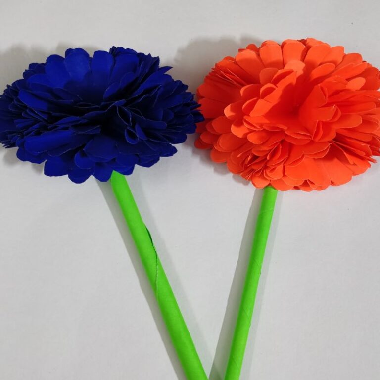 Easy 3D Paper Flowers - SchoolMyKids