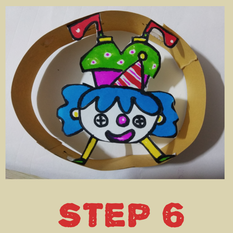 How to make Acrobatic Paper Clown - DIY Easy Paper Crafts - SchoolMyKids