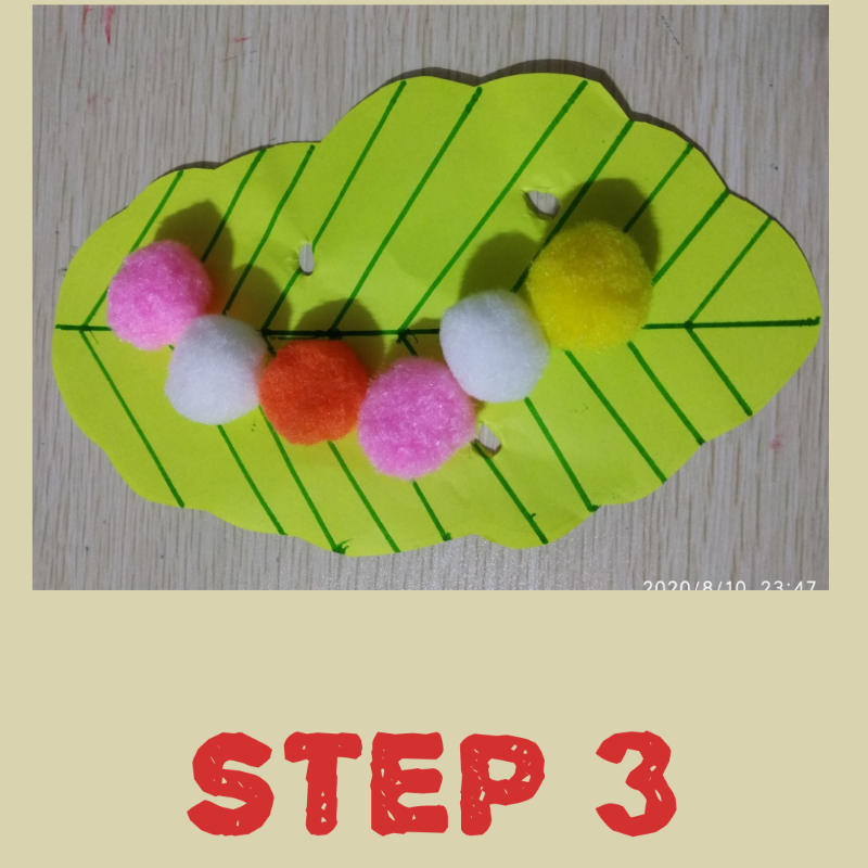 Caterpillar Pom-Pom Craft- Spring Craft Ideas - SchoolMyKids
