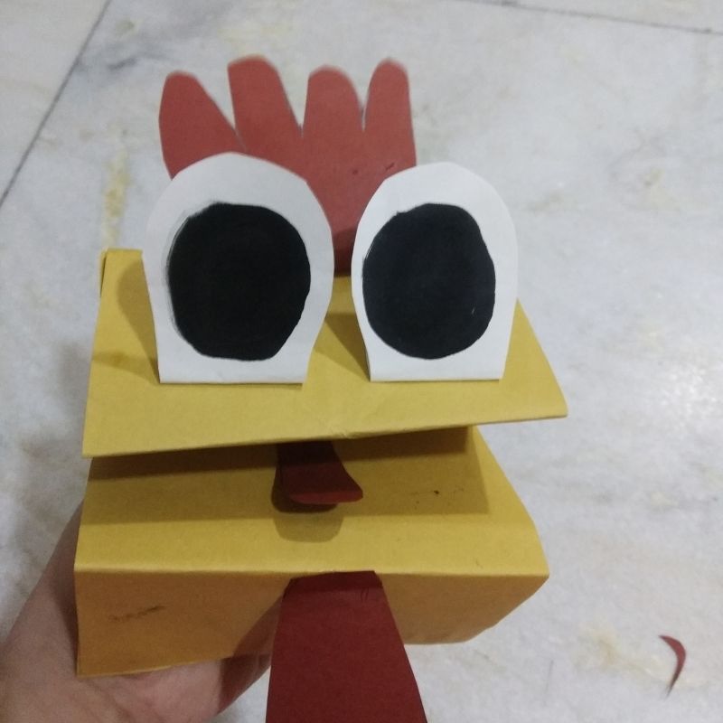 Easy Bird Puppet Origami - Paper Bird Puppet Crafts - SchoolMyKids