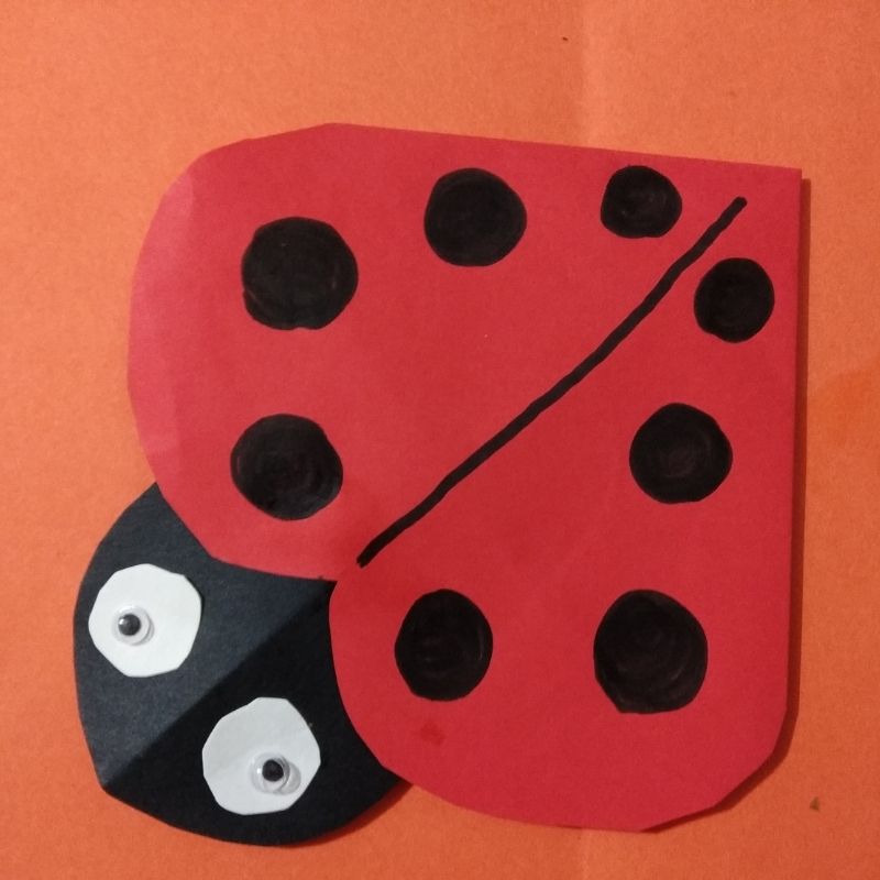 Ladybug Corner Bookmark Design- DIY Origami for Kids - SchoolMyKids