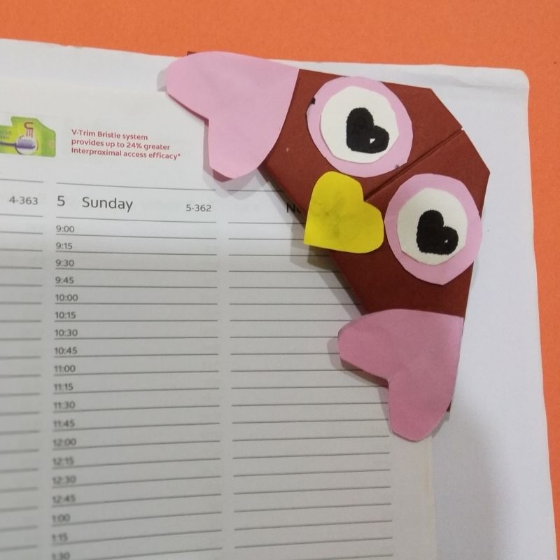 Easy Owl Corner Bookmark - Creative DIY for Kids - SchoolMyKids