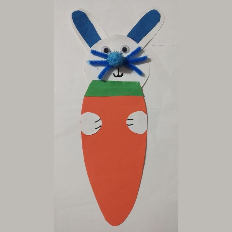 Handmade Bunny Carrot Greeting Card | SchoolMyKids