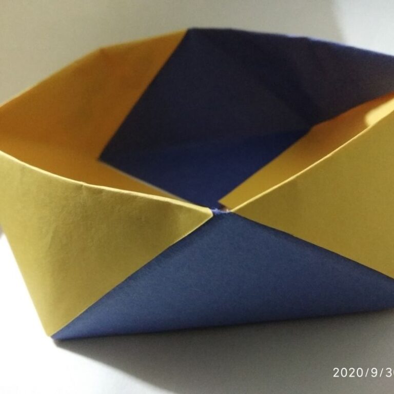 DIY Geometric Paper Bowls- Paper Craft Ideas - SchoolMyKids