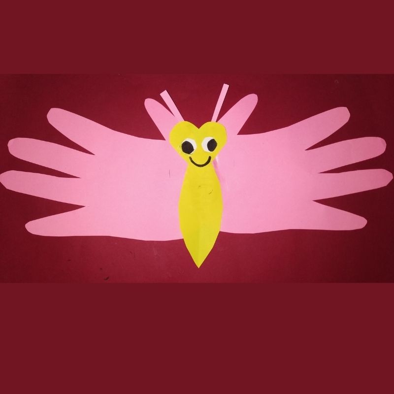 Butterfly Handprint Card - SchoolMyKids