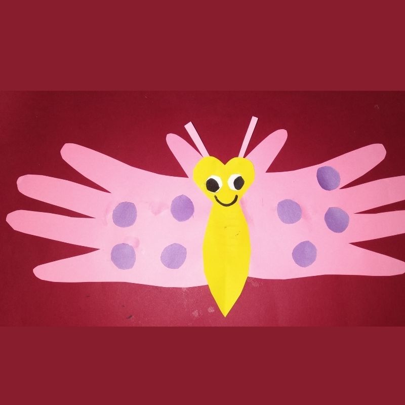 Butterfly Handprint Card - SchoolMyKids