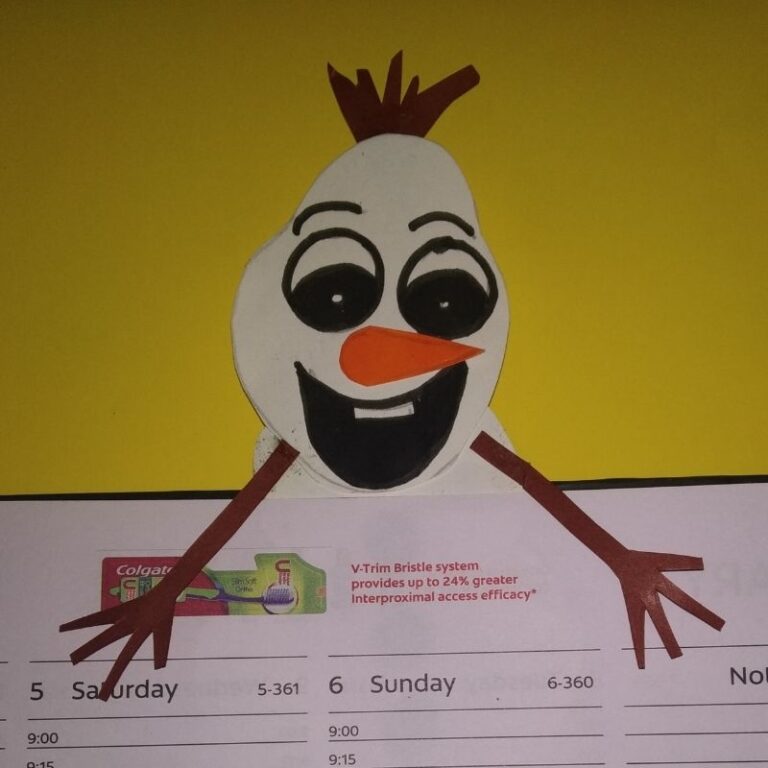 Frozen Olaf Corner Bookmark - SchoolMyKids