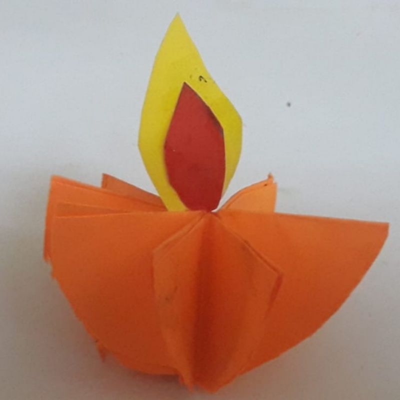 How to Make Paper Diya in 10 Minutes - Easy Diwali Decoration Ideas ...