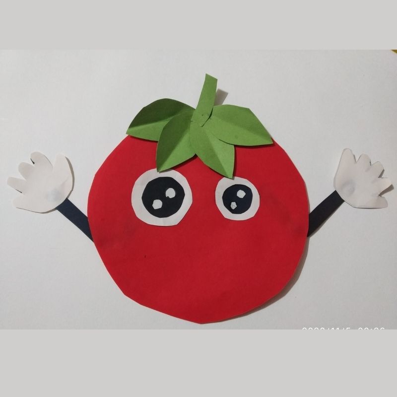 How to Make an Easy Paper Tomato Toy for Kids - SchoolMyKids