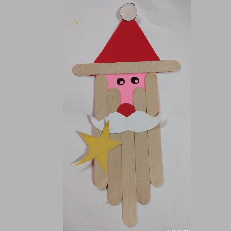 Popsicle Stick Santa Christmas Crafts for Kids - SchoolMyKids