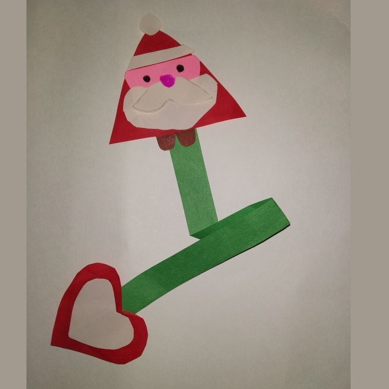 Easy Santa Corner Bookmark - Paper Christmas DIYs - SchoolMyKids