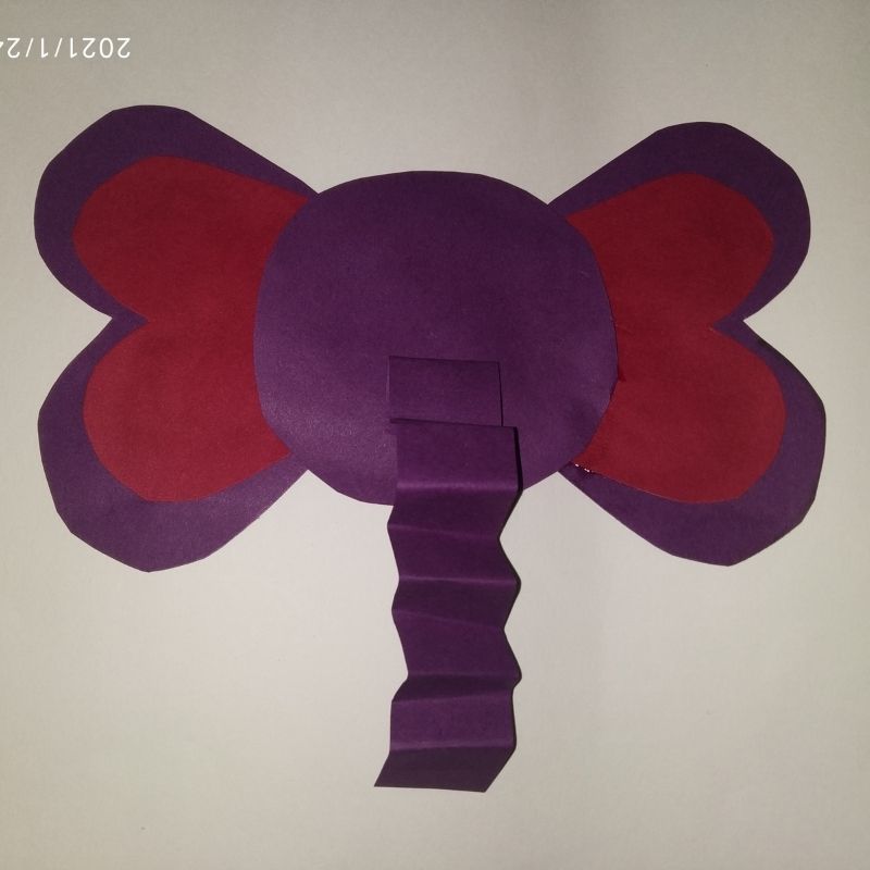 Valentines Day Elephant Craft for Kids - Heart Elephant Paper Craft ...