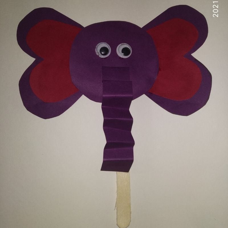 Valentines Day Elephant Craft for Kids - Heart Elephant Paper Craft ...