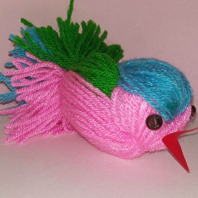 DIY Woollen Birds Wall Hanging for Home - SchoolMyKids
