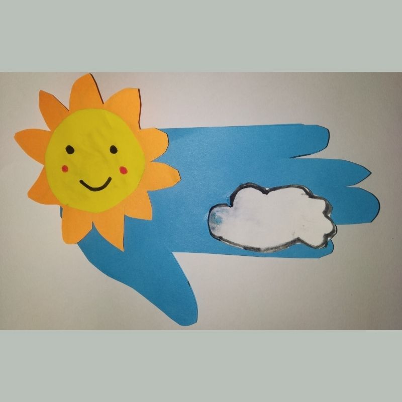 Origami Handprint Sunshine Card - Awesome Card Ideas for Kids ...