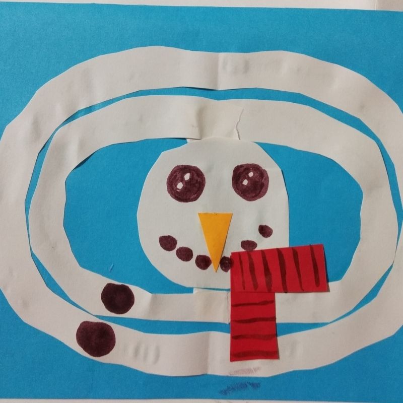 Melted Snowman Paper Craft - SchoolMyKids