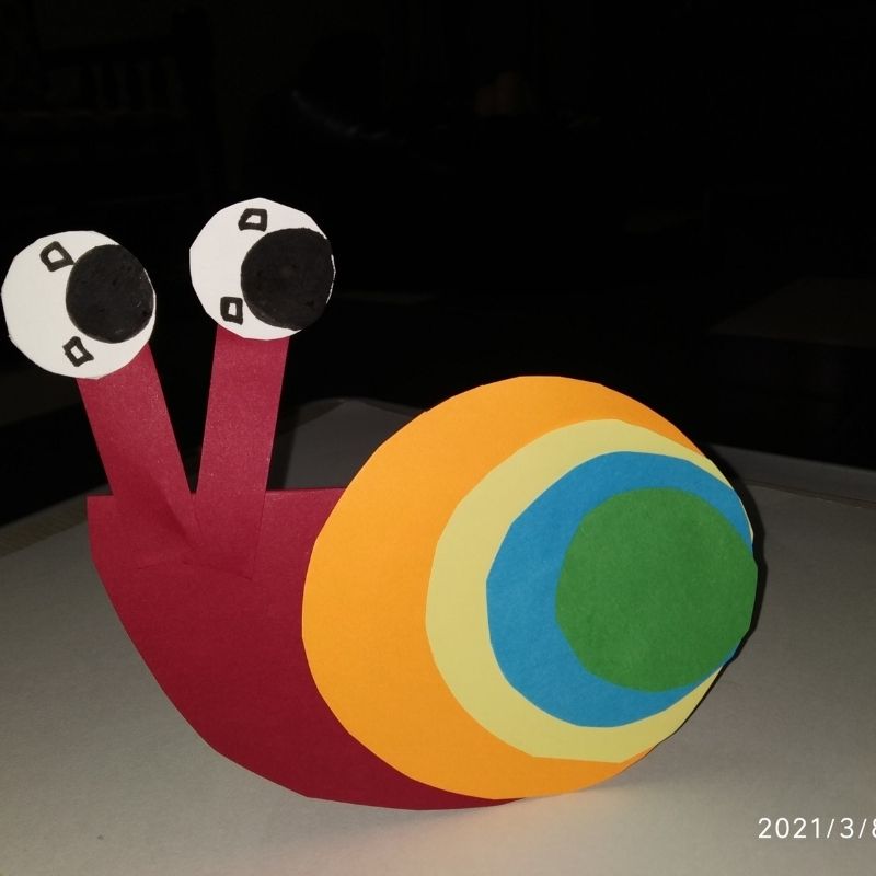 Rocking Paper Snail Crafts for Kids - SchoolMyKids