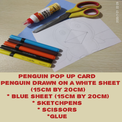 Penguin Pop-Up Card- DIY Penguin Crafts | SchoolMyKids