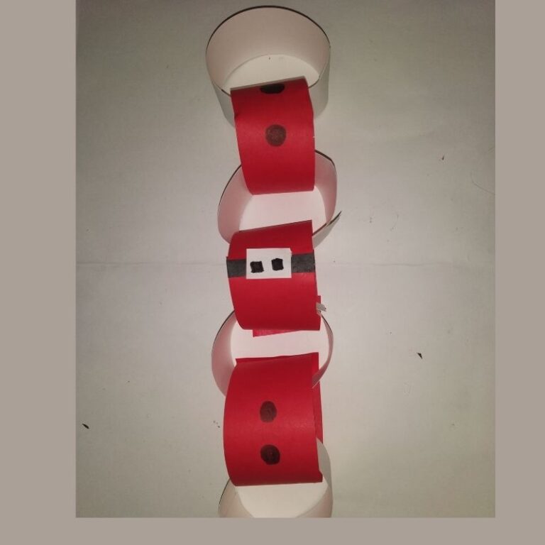 Santa Paper Chain Crafts | SchoolMyKids