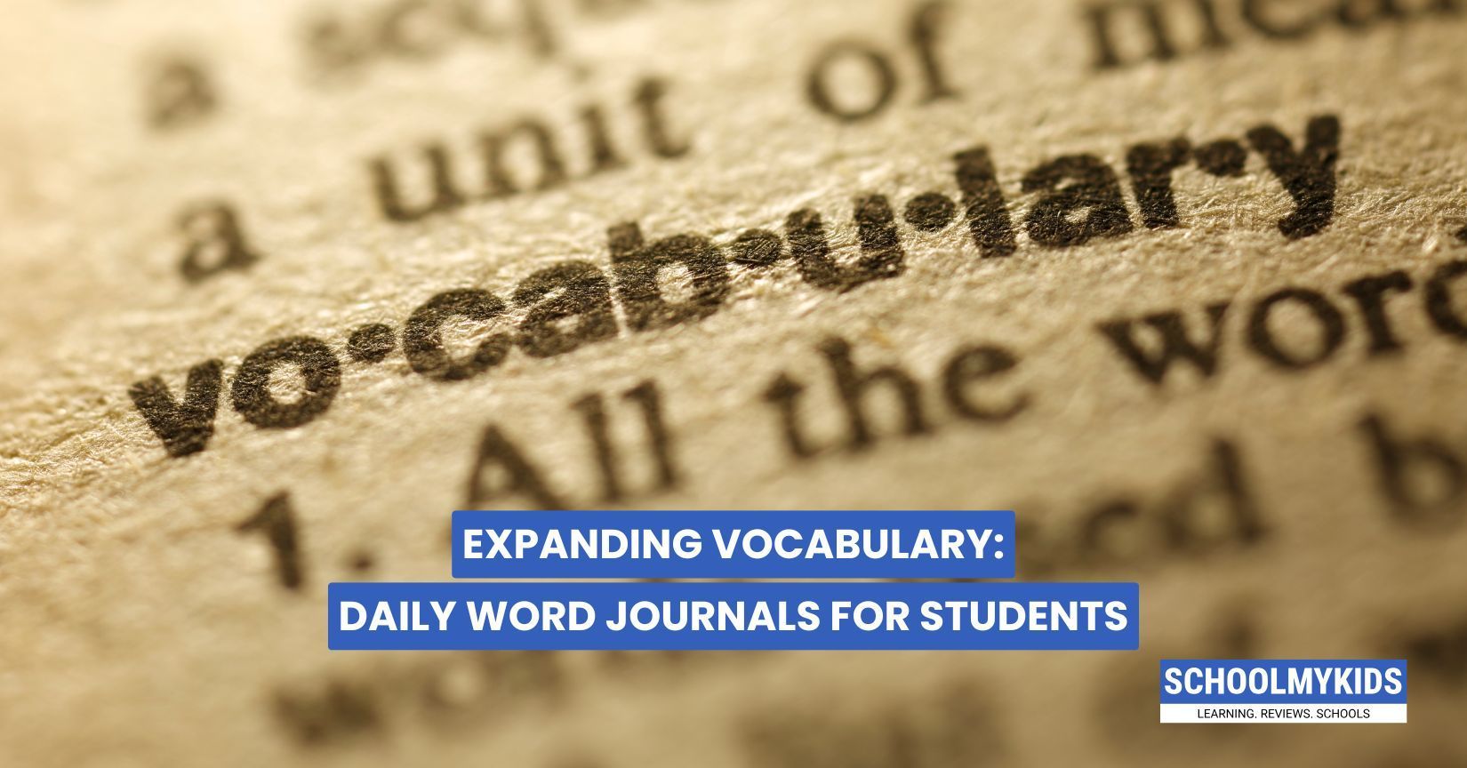 Expanding Vocabulary: Daily Word Journals for Students