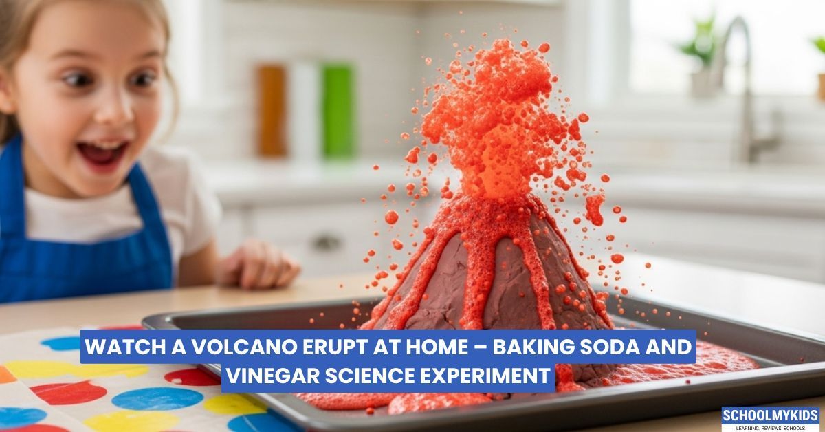 Watch a Volcano Erupt at Home - Baking Soda and Vinegar Science Experiment
