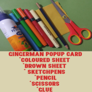 Pop up Gingerbread Man Card – DIY 3d Pop up Cards | SchoolMyKids