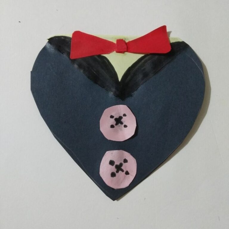 DIY Suit Tuxedo Greeting Card for Father and Brother | SchoolMyKids