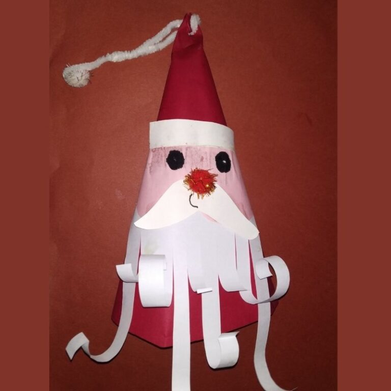 Origami Santa Cone Hat – Christmas Fun Crafts for Kids | SchoolMyKids
