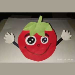 How to Make an Easy Paper Tomato Toy for Kids | SchoolMyKids
