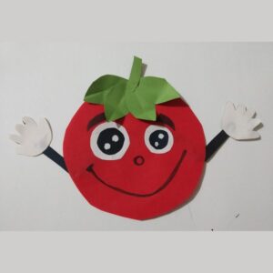 How to Make an Easy Paper Tomato Toy for Kids | SchoolMyKids
