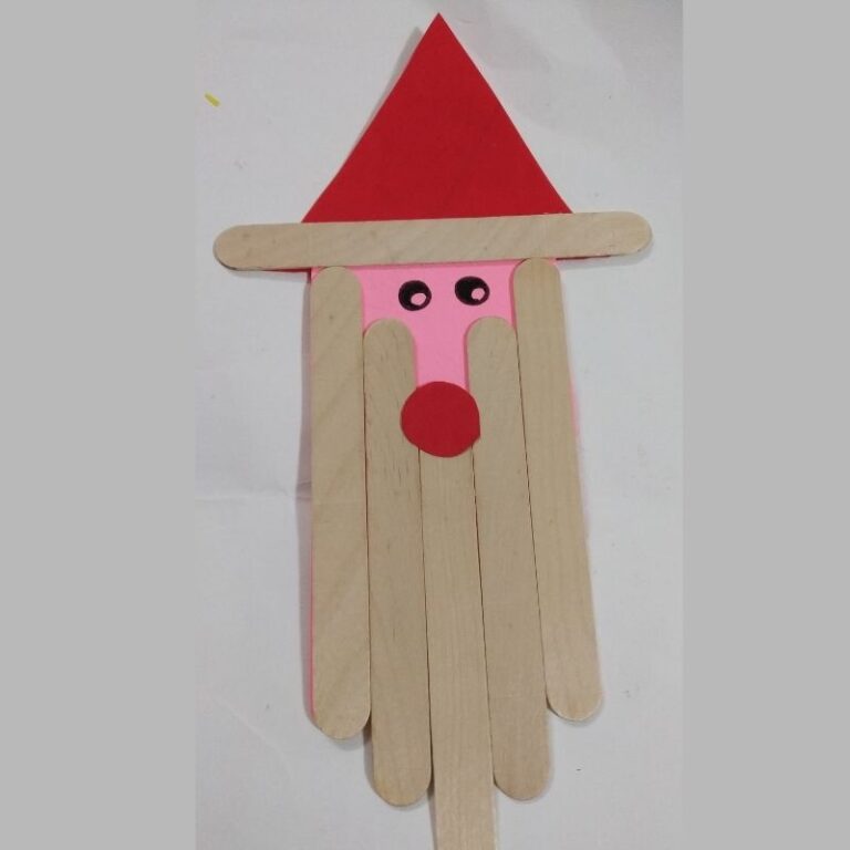 Popsicle Stick Santa Christmas Crafts for Kids | SchoolMyKids