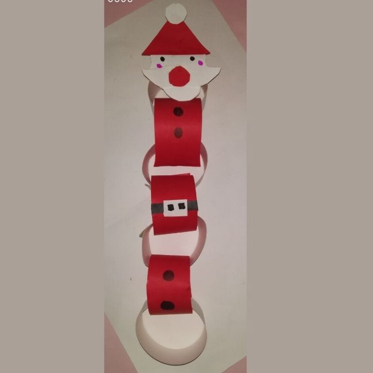 Santa Paper Chain Crafts | SchoolMyKids